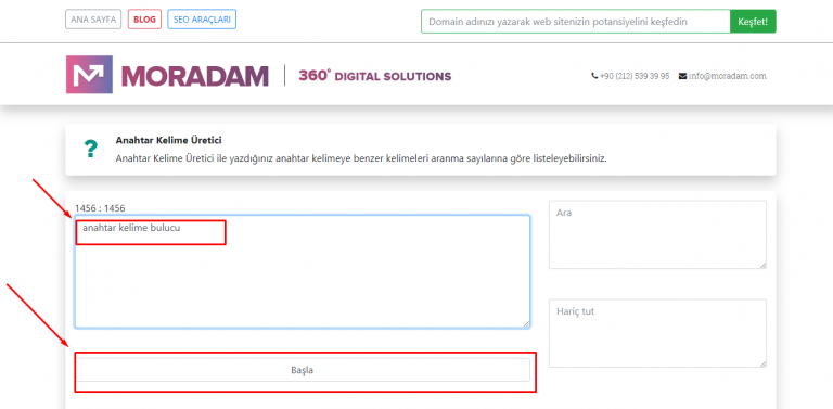 Anahtar Kelime Bulma: En İyi Ücretsiz 5 Anahtar Kelime Bulucu - Moradam